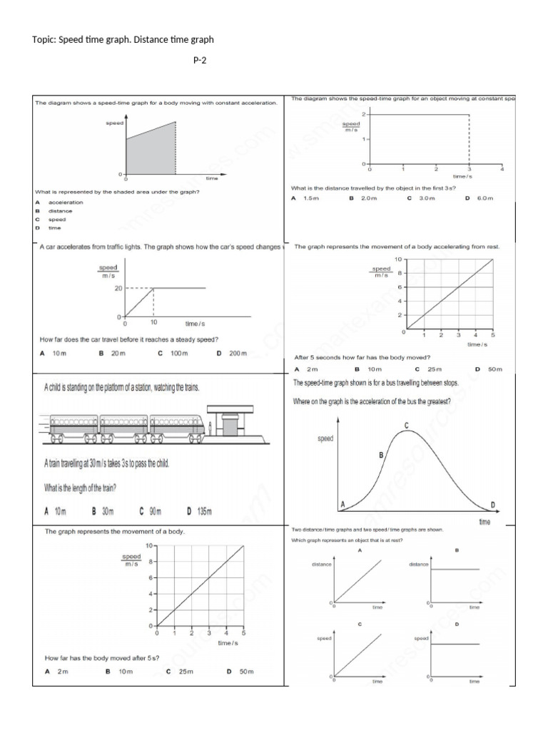 Speed Time | PDF
