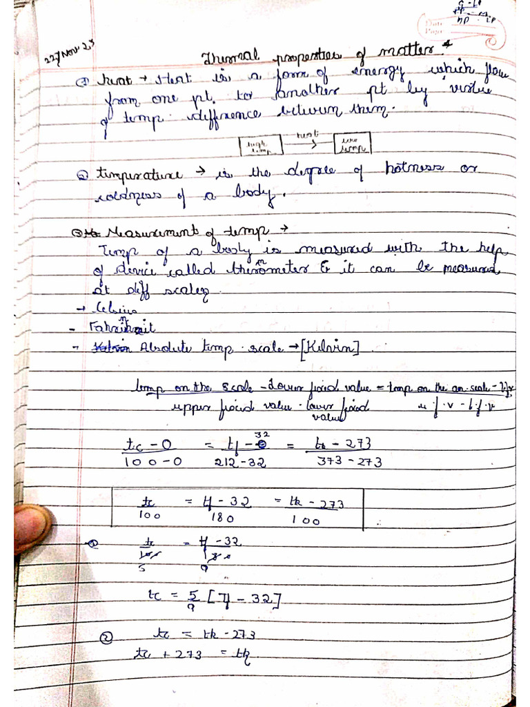 Thermal Prop of Matter | PDF