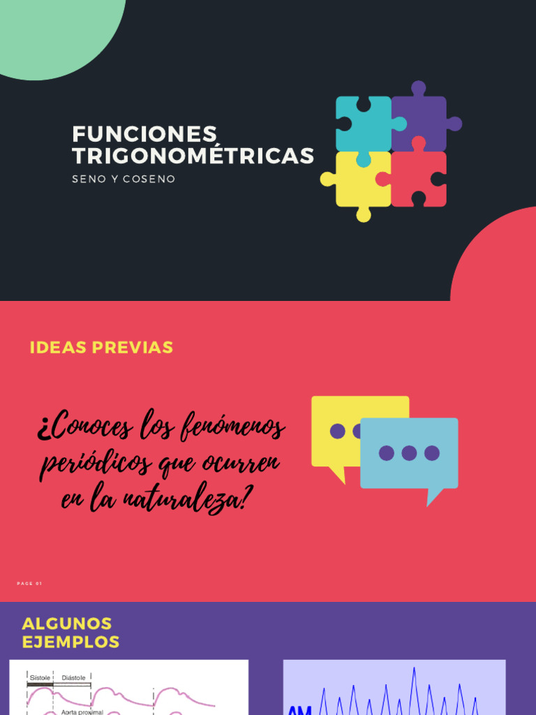 Funciones Trigonométricas - Seno y Coseno | PDF