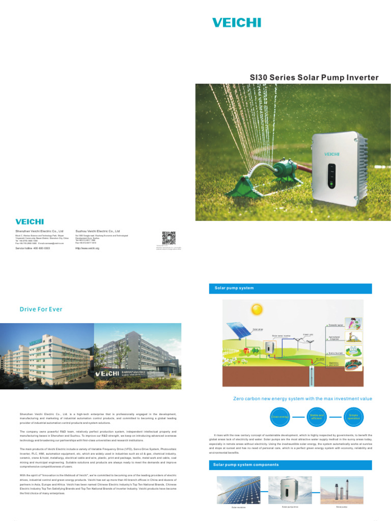 Si30 Series Solar Pump Inverter Catalog v1 0 | PDF | Mains Electricity ...