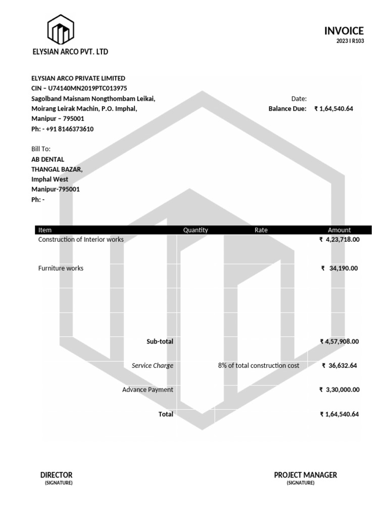 Dental Invoice | PDF
