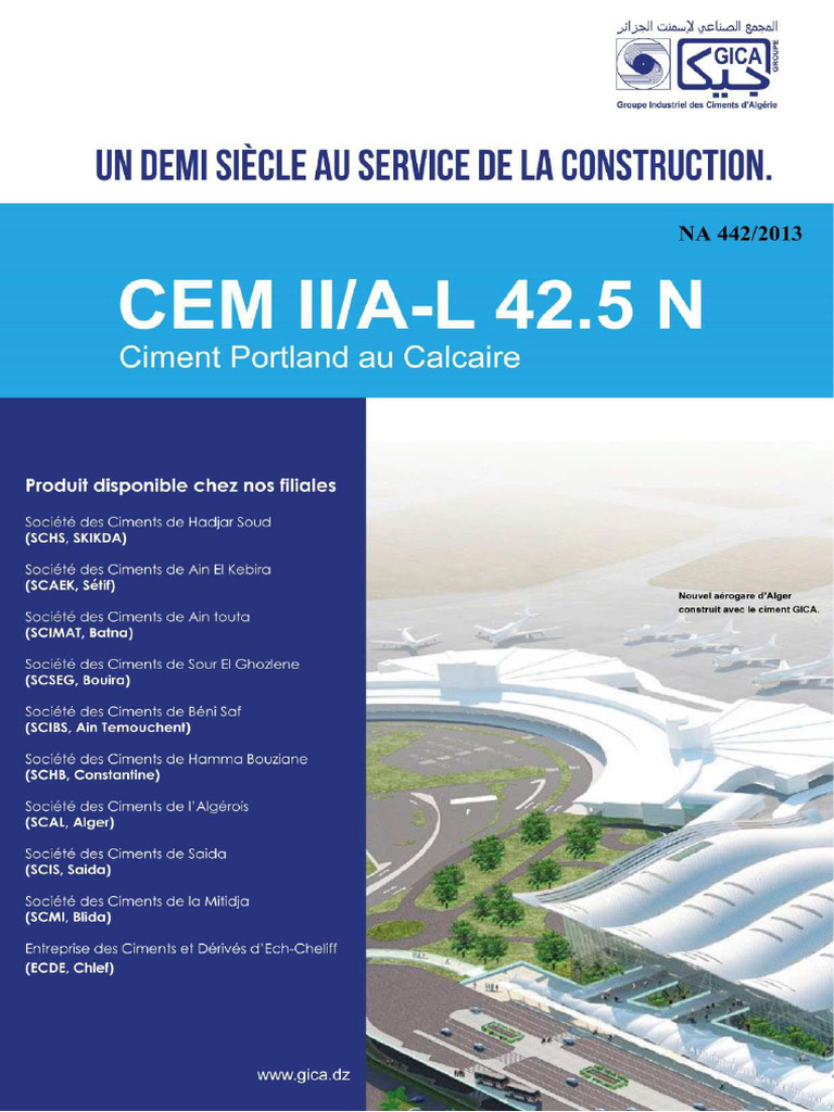 Ciment Portland Au Calcaire CEM-II-A-L-42.5N | PDF