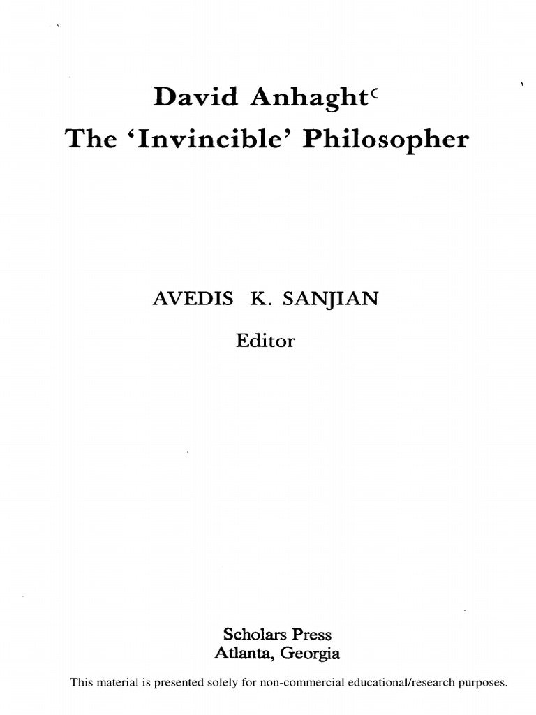 Sanjian 1986 David Anhaght | PDF | Neoplatonism | Plato