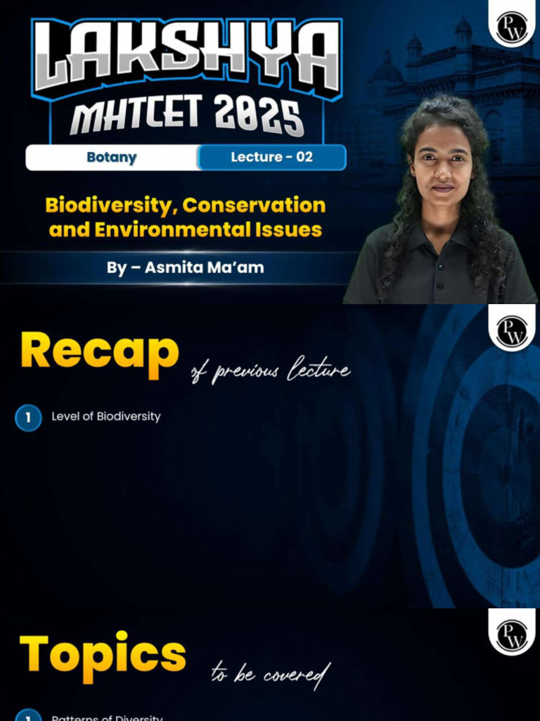 Biodiversity, Conservation and Environmental Issues 02 - Class Notes ...