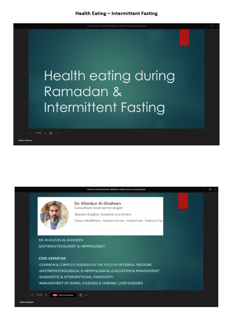 Health Eating - Intermittent Fasting | PDF