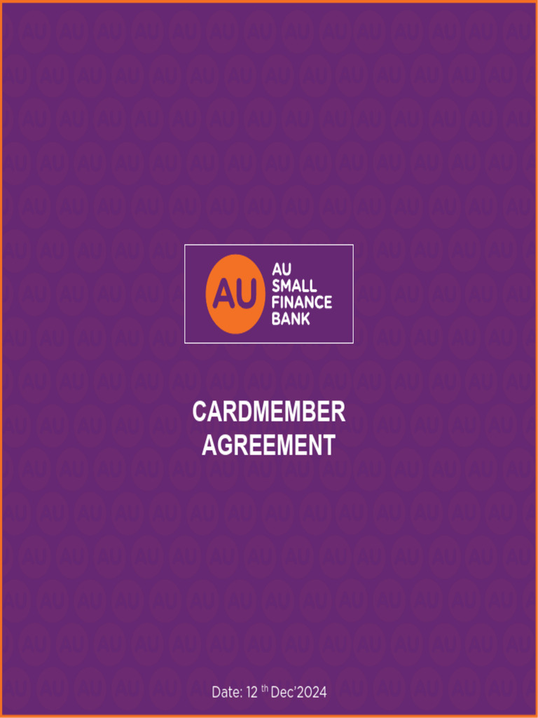 Credit Card Member Agreement | PDF | Banks | Payments