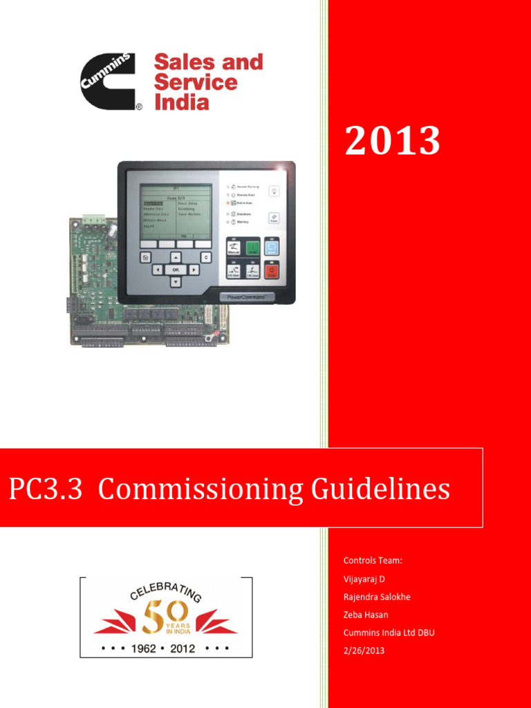 PC3.3 Genset Commissioning Guide | PDF | Daylight Saving Time | Relay