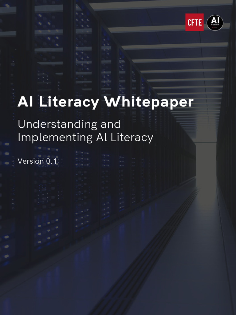 CFTE AI Literacy Whitepaper | PDF | Artificial Intelligence ...