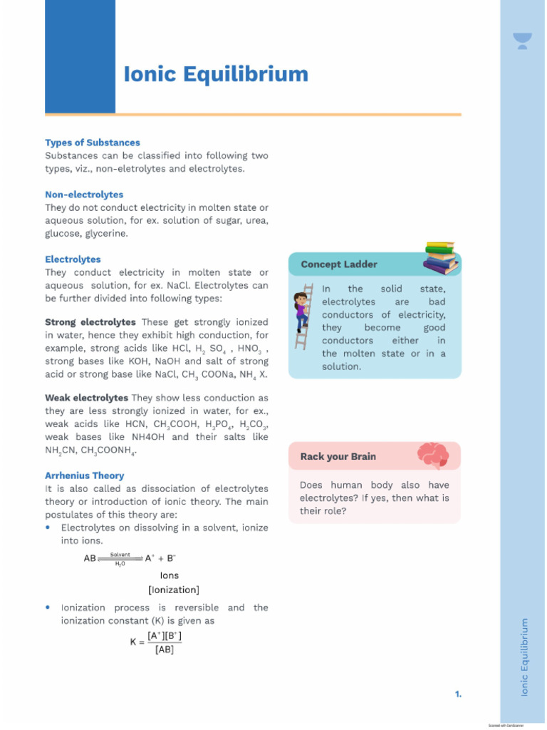 Ionic Equilibrium | PDF