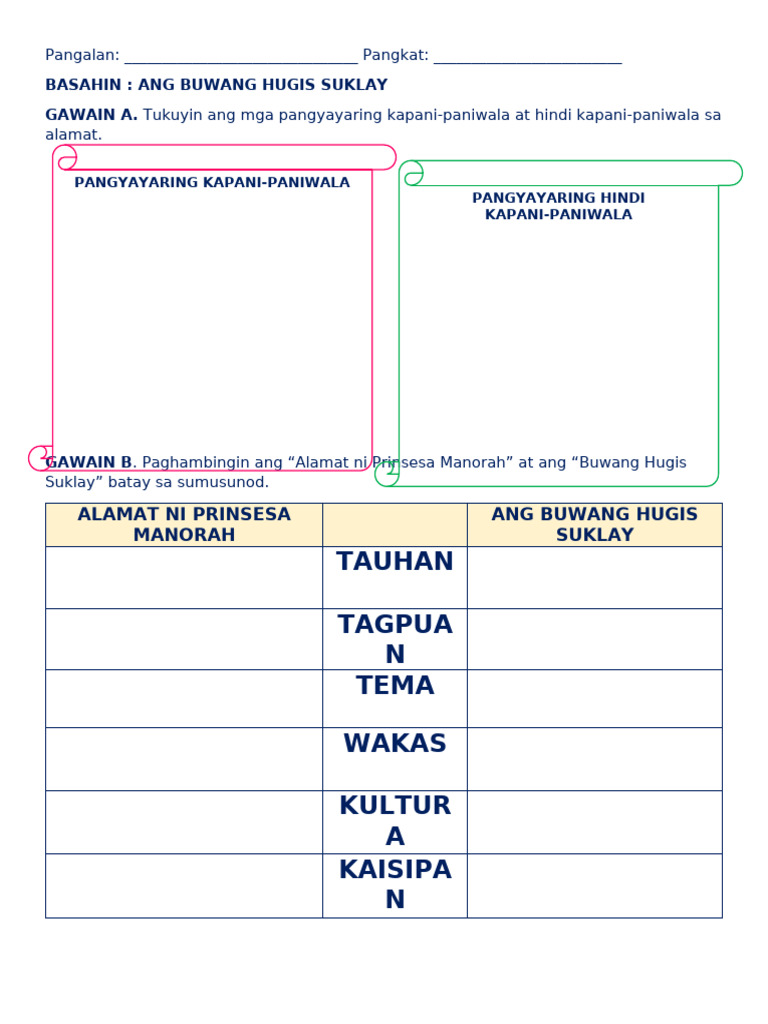 1.2 Gawain-Buwang Hugis Suklay | PDF