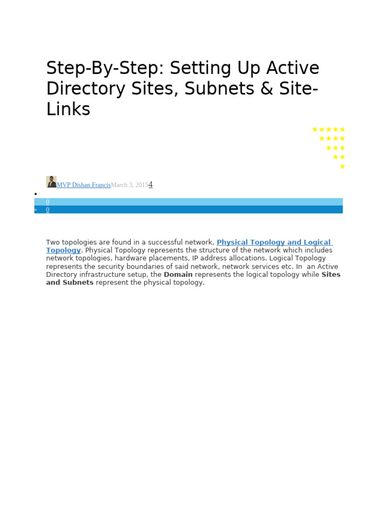 AD REPLICATION DOCS STEP by STEP | PDF | Active Directory | Computer Network