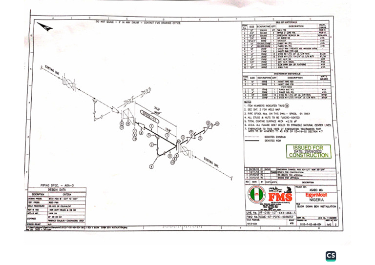 ASABO-MG - Blow Down BDV Installation | PDF