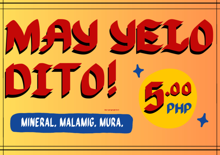 May Yelo Dito! | PDF