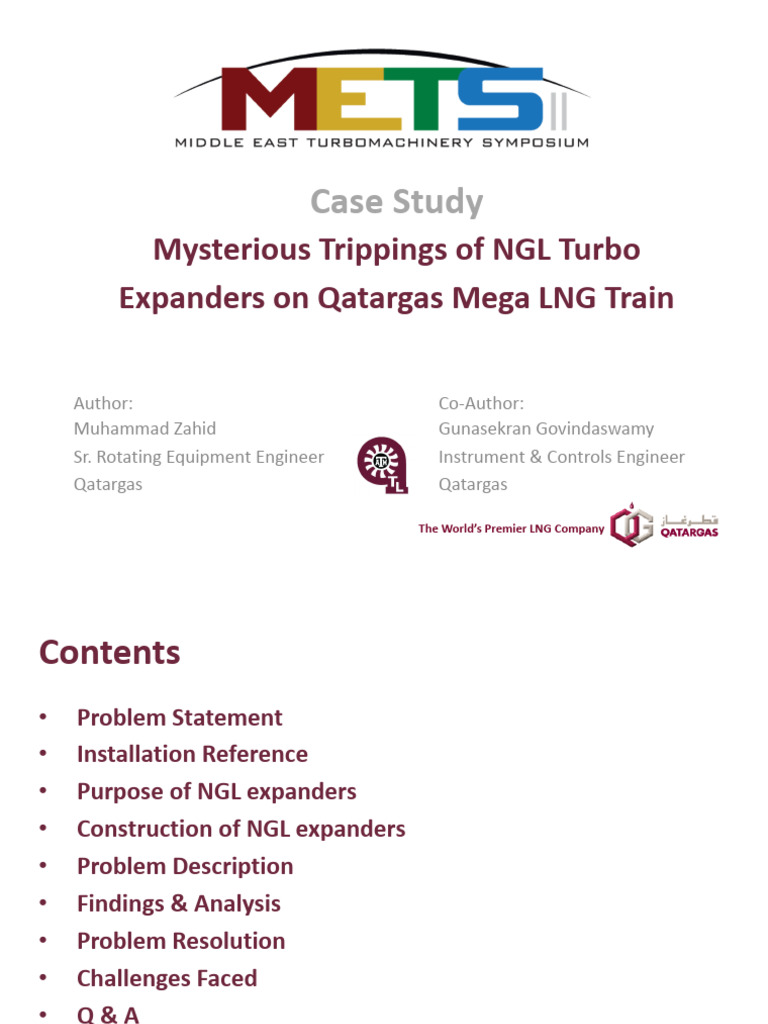 NGL Turbo Expander Trip Analysis at Qatargas | PDF | Machines | Energy ...