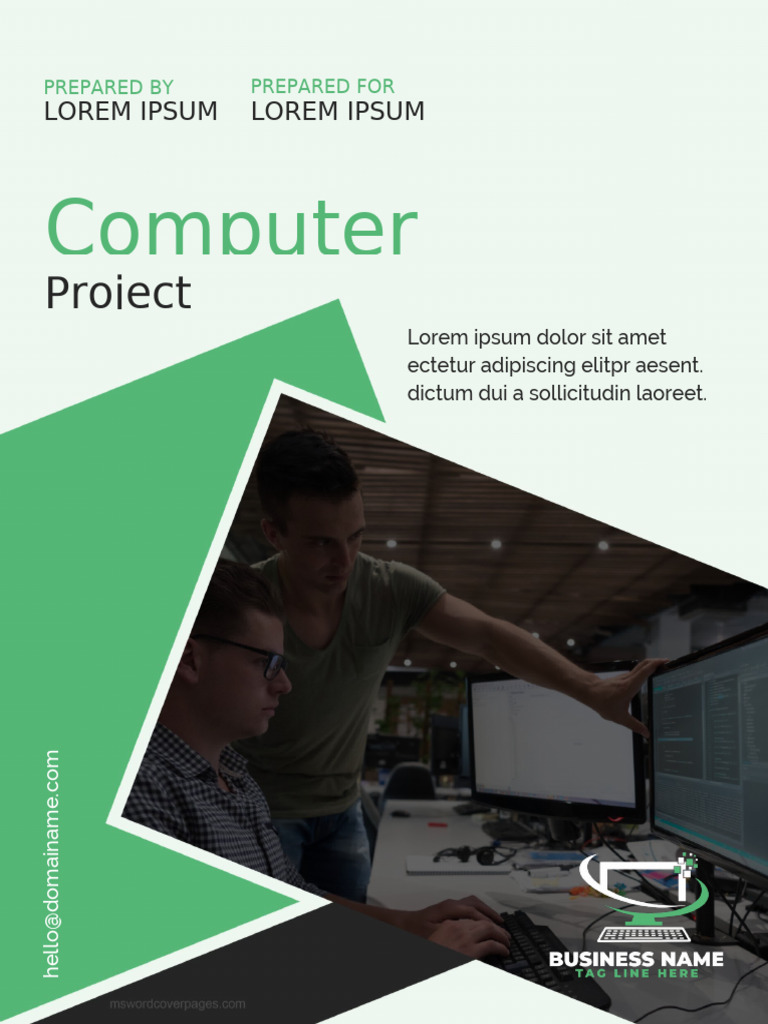 Computer Project Cover Page 4 | PDF