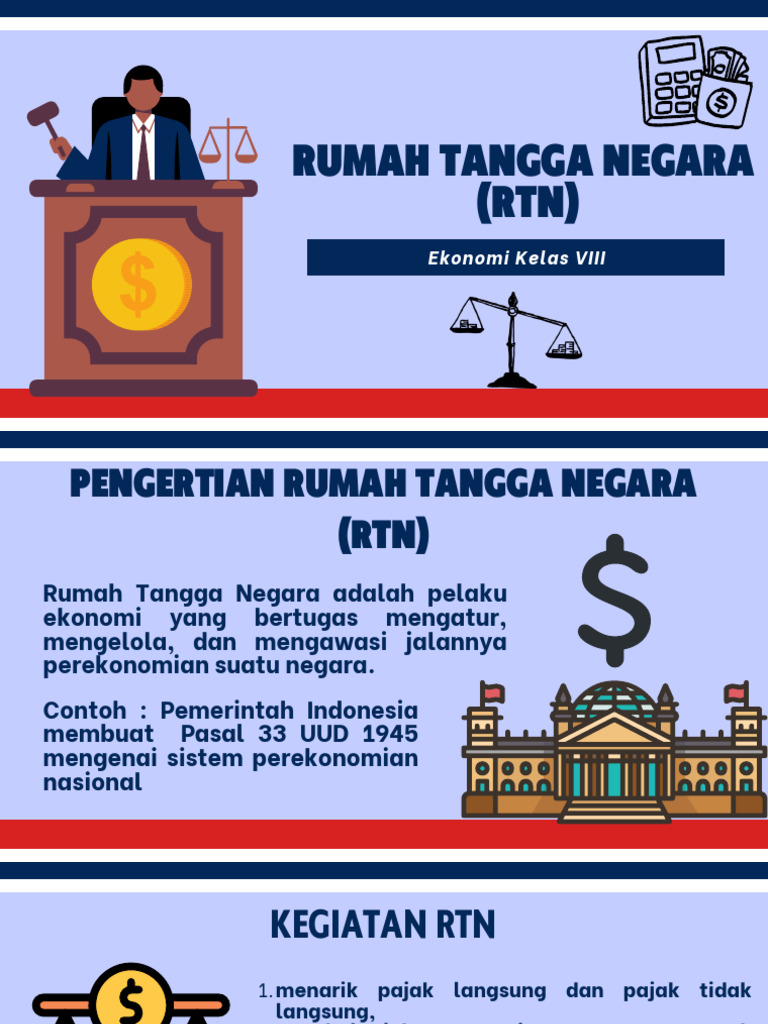 Ekonomi RTN & RTLN Kelas VIII | PDF