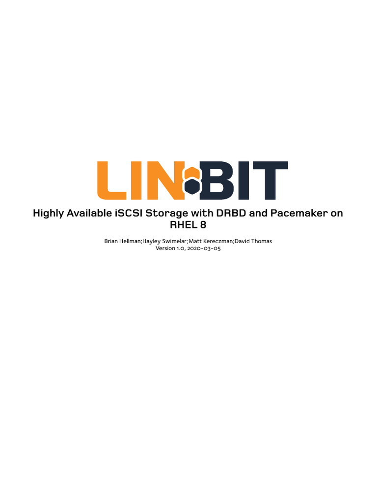Highly_Available_iSCSI_Storage_with_DRBD_and_Pacemaker_on_RHEL_8 ... Highly_Available_iSCSI_Storage_with_DRBD_and_Pacemaker_on_RHEL_8 ...