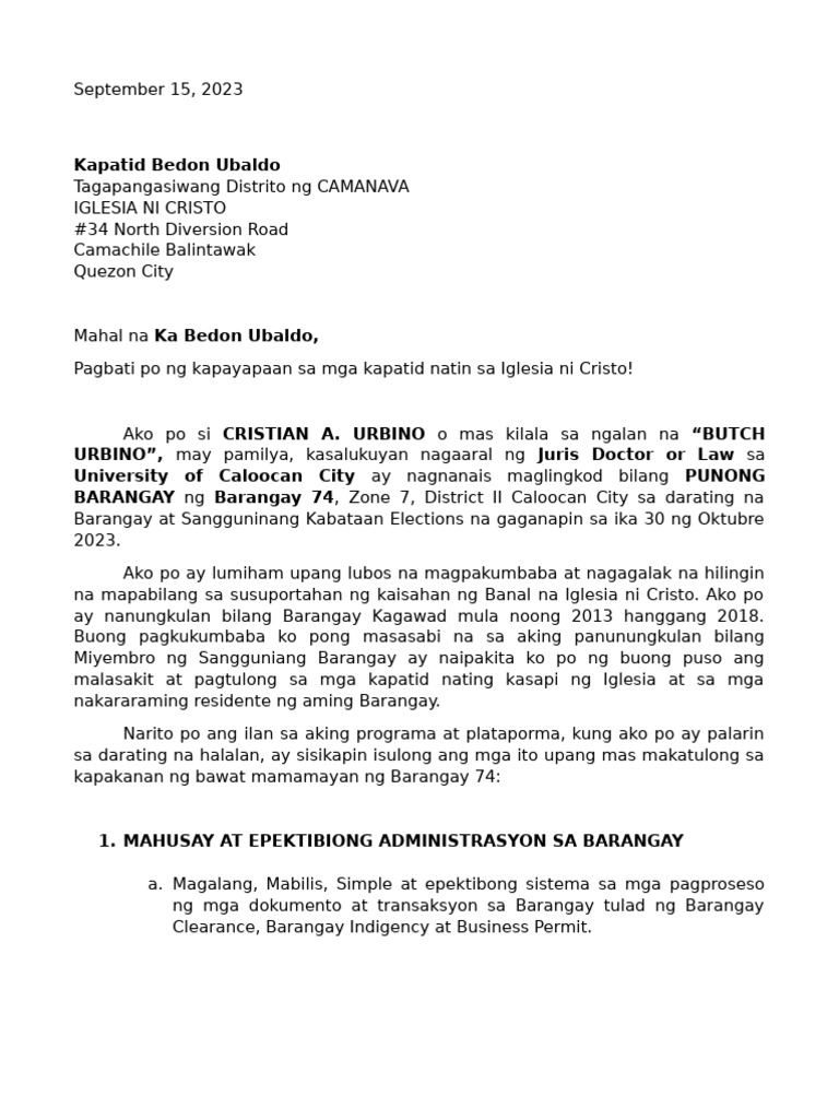 Inc Letter of Intent | PDF