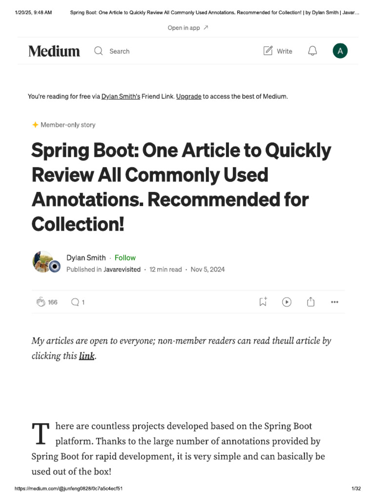 One Article To Quickly Review All Commonly Used Annotations | PDF