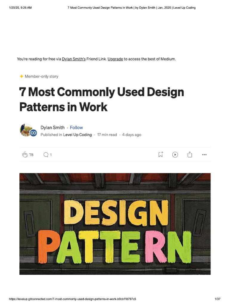 7 Most Commonly Used Design Patterns in Work | PDF
