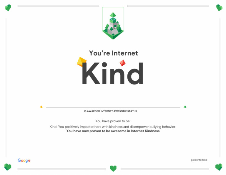 Internet Kindness Award | PDF