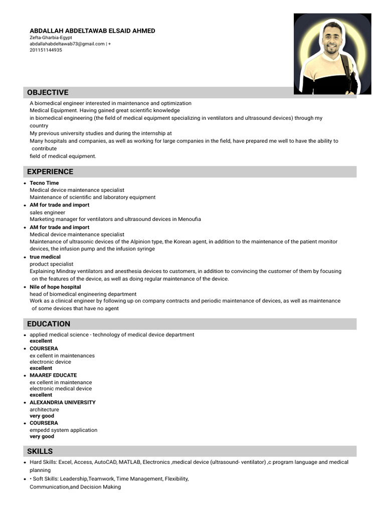 Resume Abdallah Abdeltawab Elsaies | PDF
