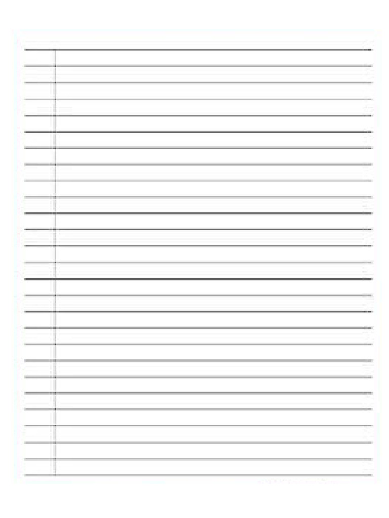 Ruled Paper | PDF