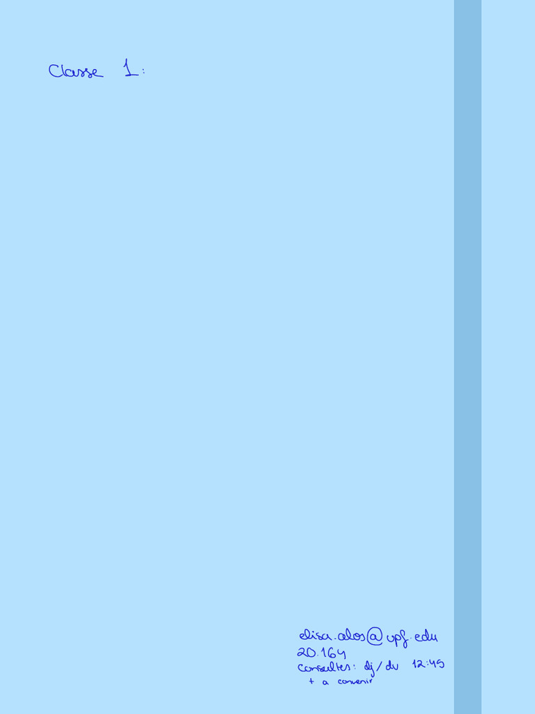 Apunts Classe 1 | PDF