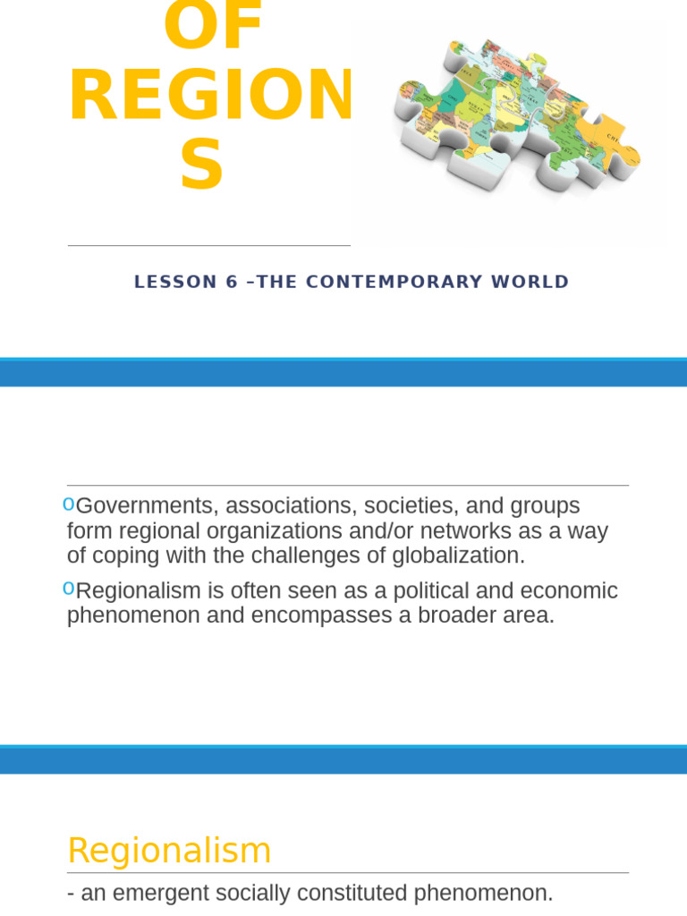 5_a World of Regions (1) | PDF | Opec | International Relations