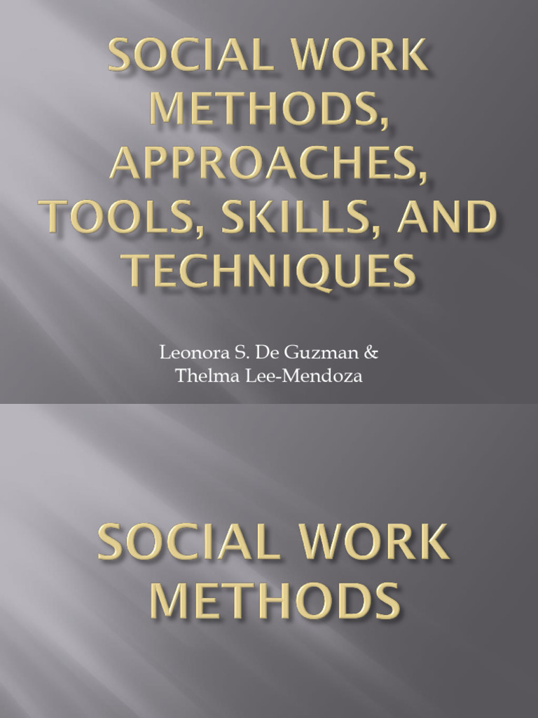 Social work skills | PDF | Thought | Social Work