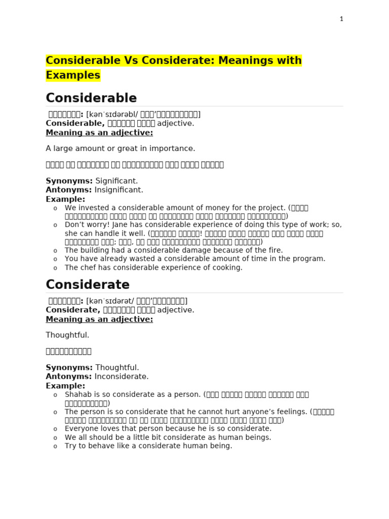14. Difference between Consecutive and Successive | PDF
