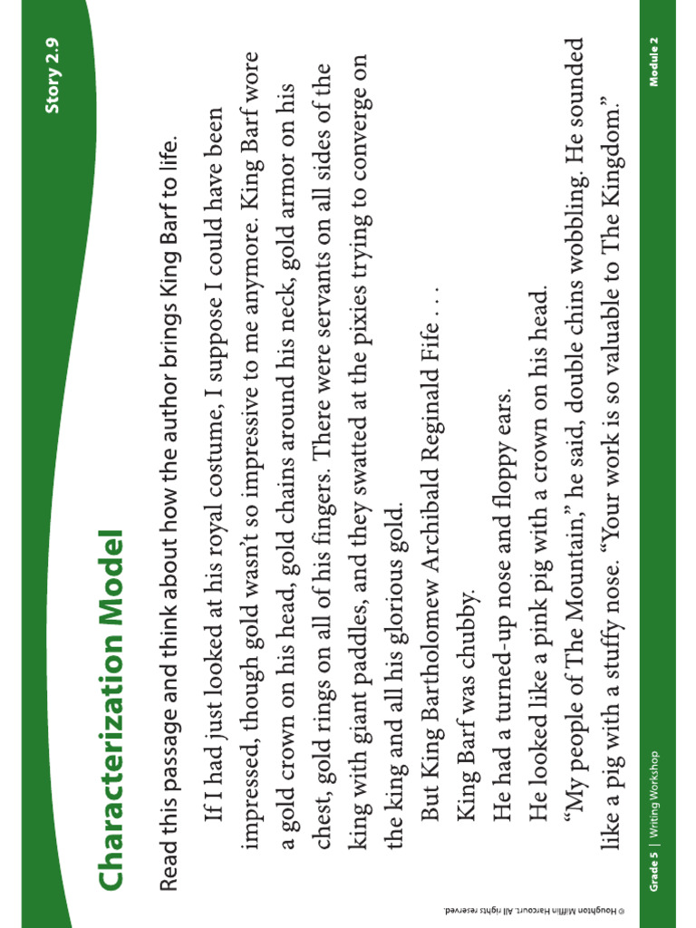 Characterization Model | PDF