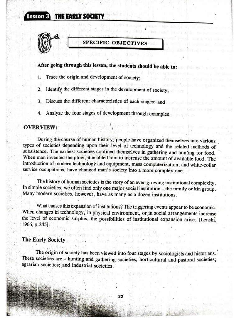 Development Stages of Society | PDF