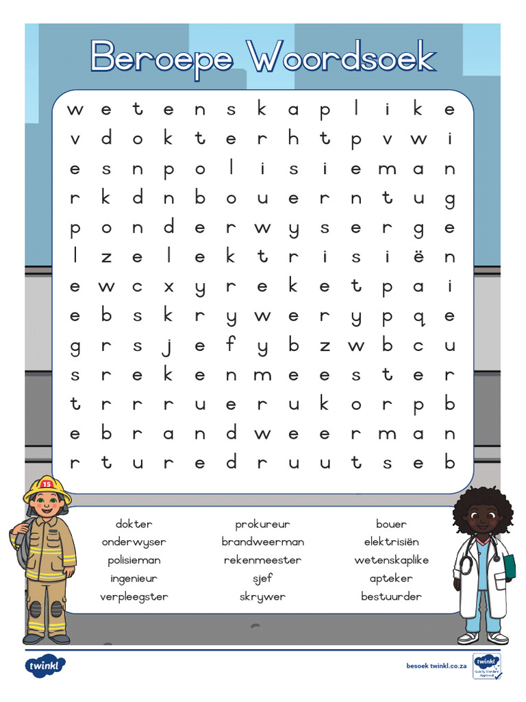 Za Kps 1720082805 Beroepe Woordsoek Ver 1 | PDF
