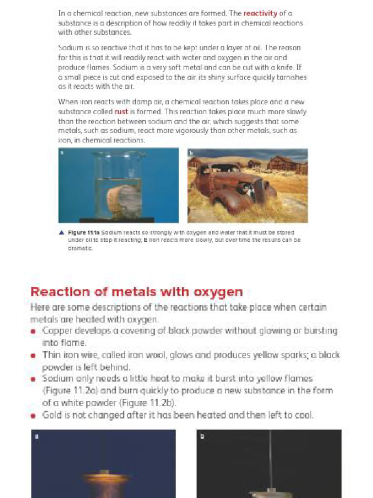 The Reactivity of Metals | PDF