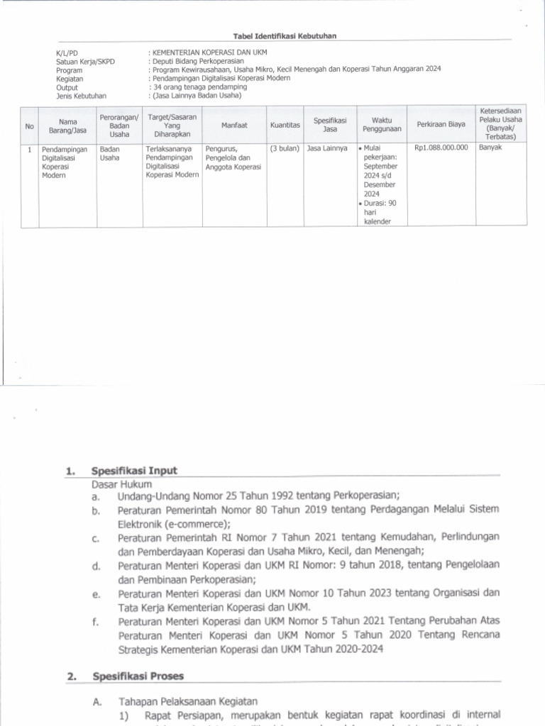 Dokumen Perencanaan | PDF