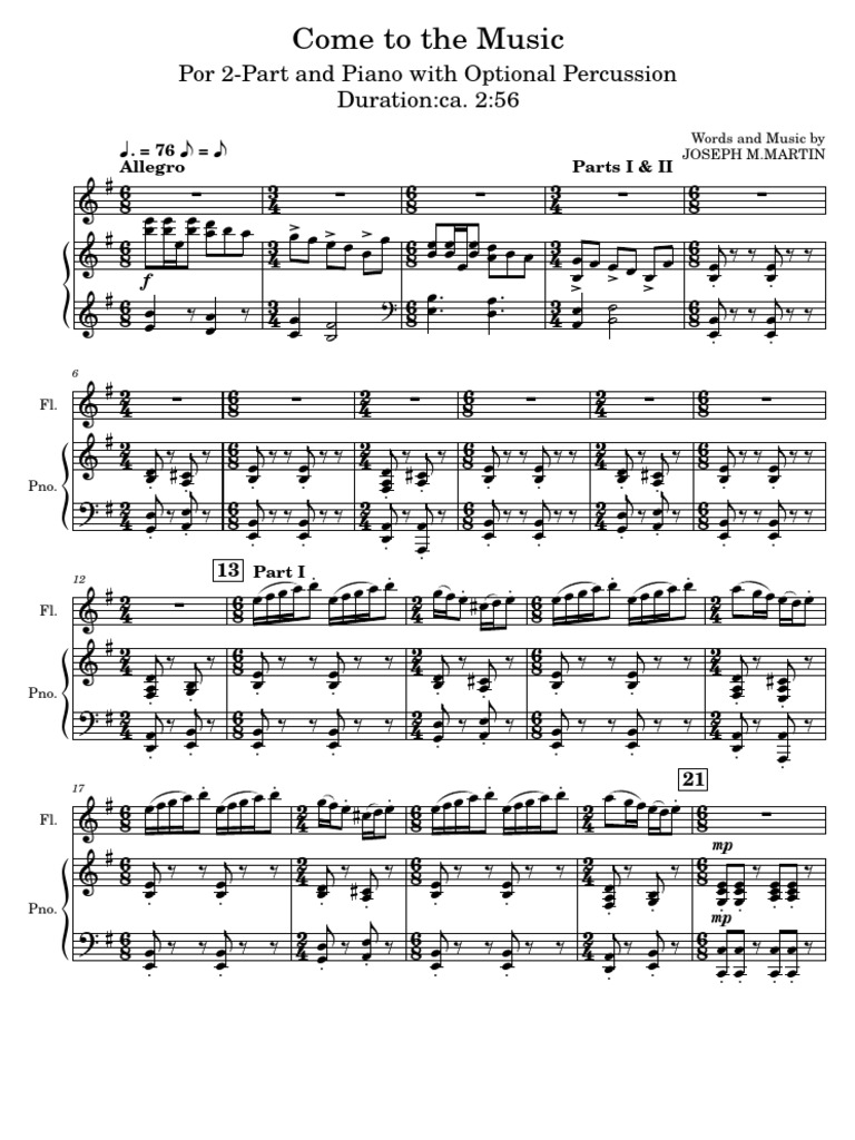 Come to the Music | PDF | Musical Forms | Musical Compositions