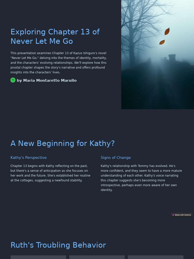 Exploring Chapter 13 of Never Let Me Go | PDF | Psychology ...