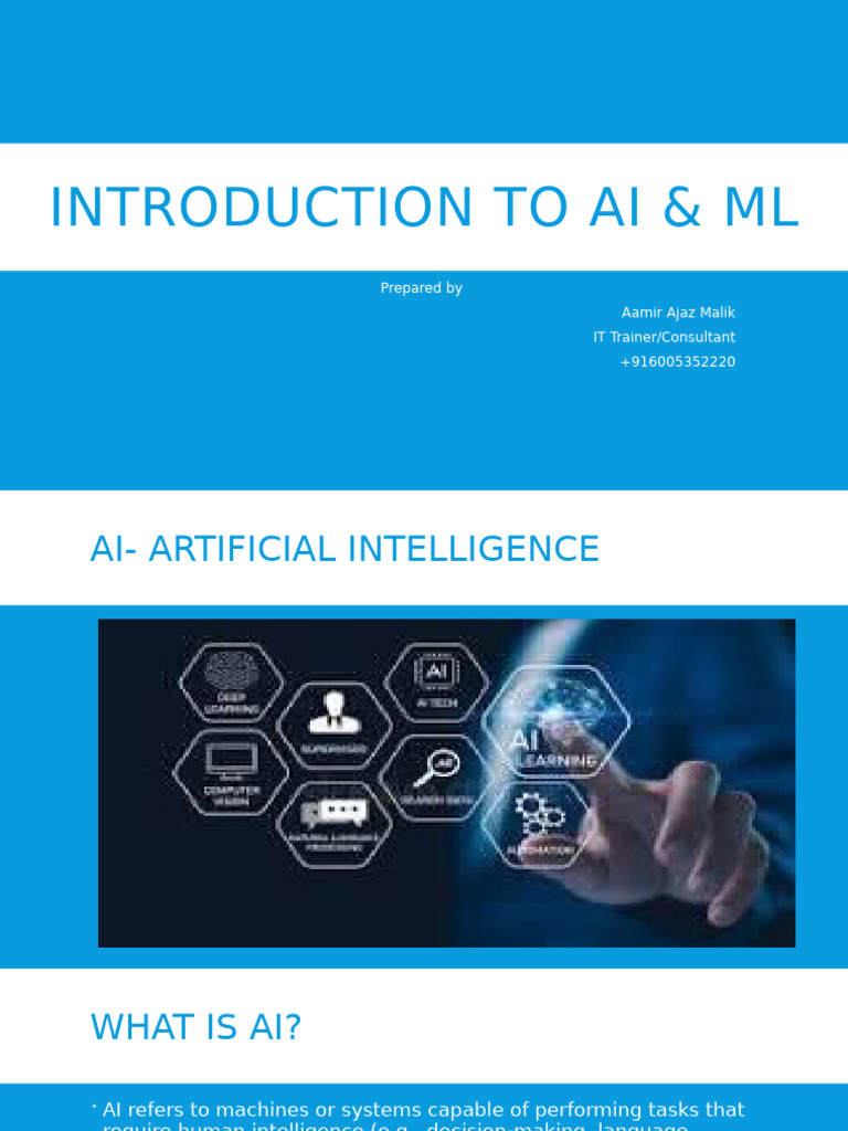 Introduction To Ai & ML | PDF | Regression Analysis | Errors And Residuals