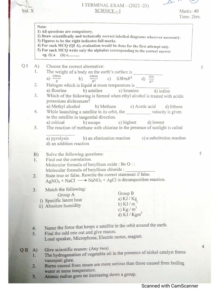 10th Kilbil Term-end 2022-23 | PDF