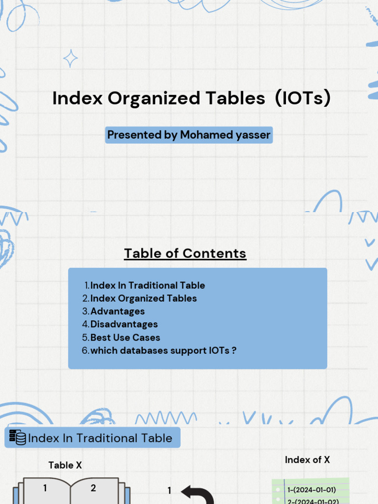 Index Organized Table | PDF | Database Index | Databases