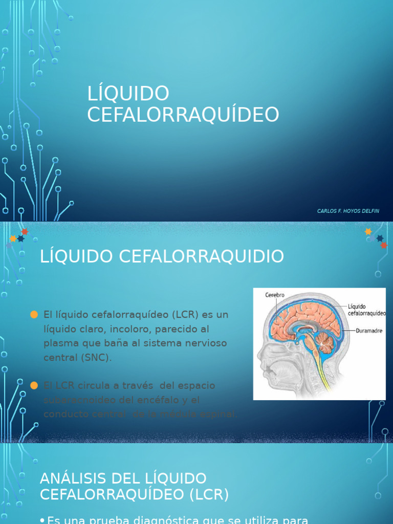 LÍQUIDO CEFALORRAQUIDEO | PDF | Fluido cerebroespinal | Enfermedades y trastornos