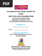 Economics Project Cover Page Design | PDF