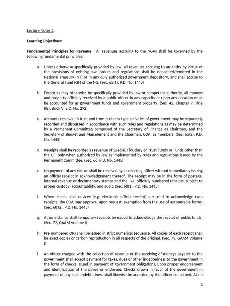 Lecture-Notes-2-General-Provision-Basic-Standards-and-Policies | PDF ...