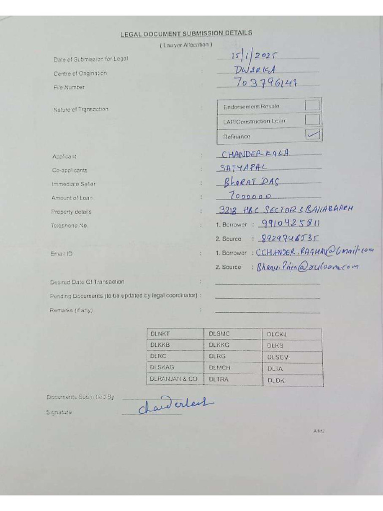Legal Form | PDF