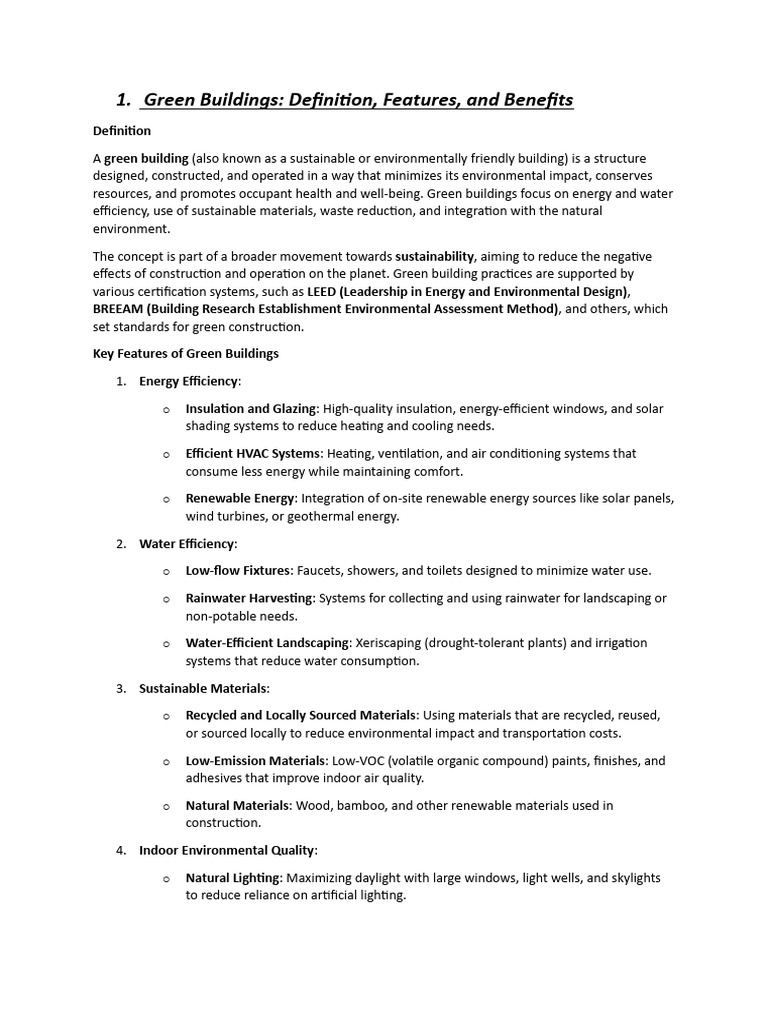 CHAPTER 5 Green Buildings | PDF | Green Building | Efficient Energy Use