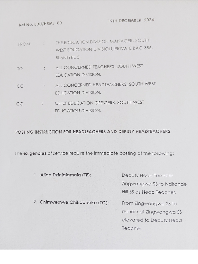 HT N DHT Postings | PDF