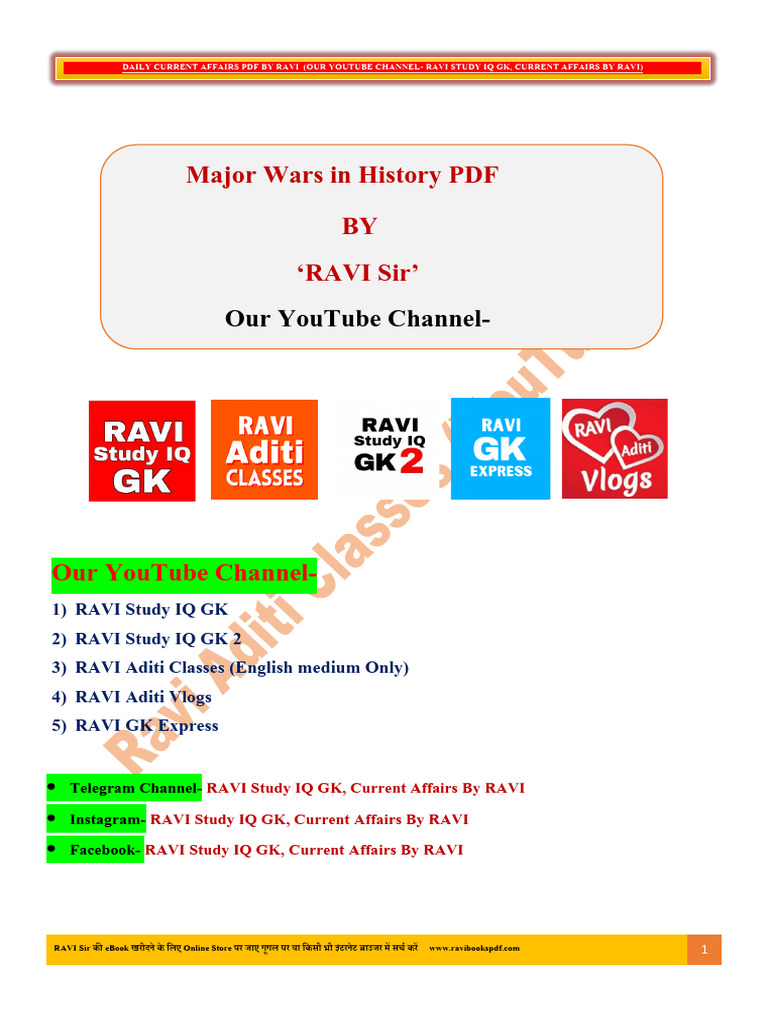 Major Wars in History | PDF