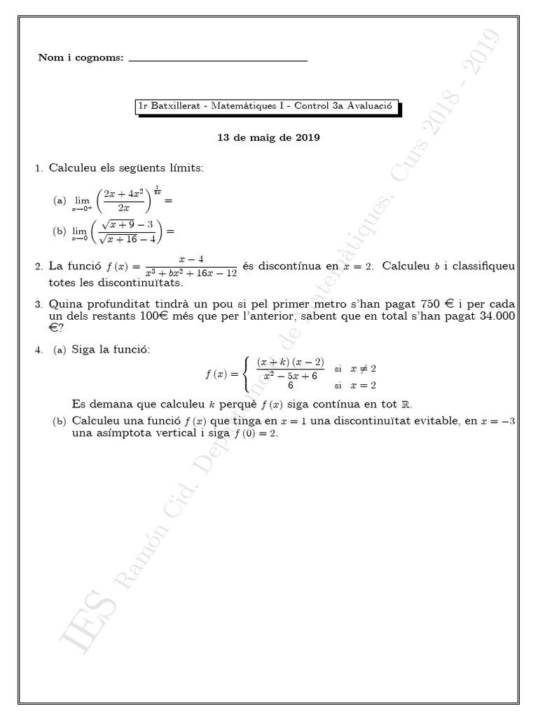 3 Control 1819 | PDF