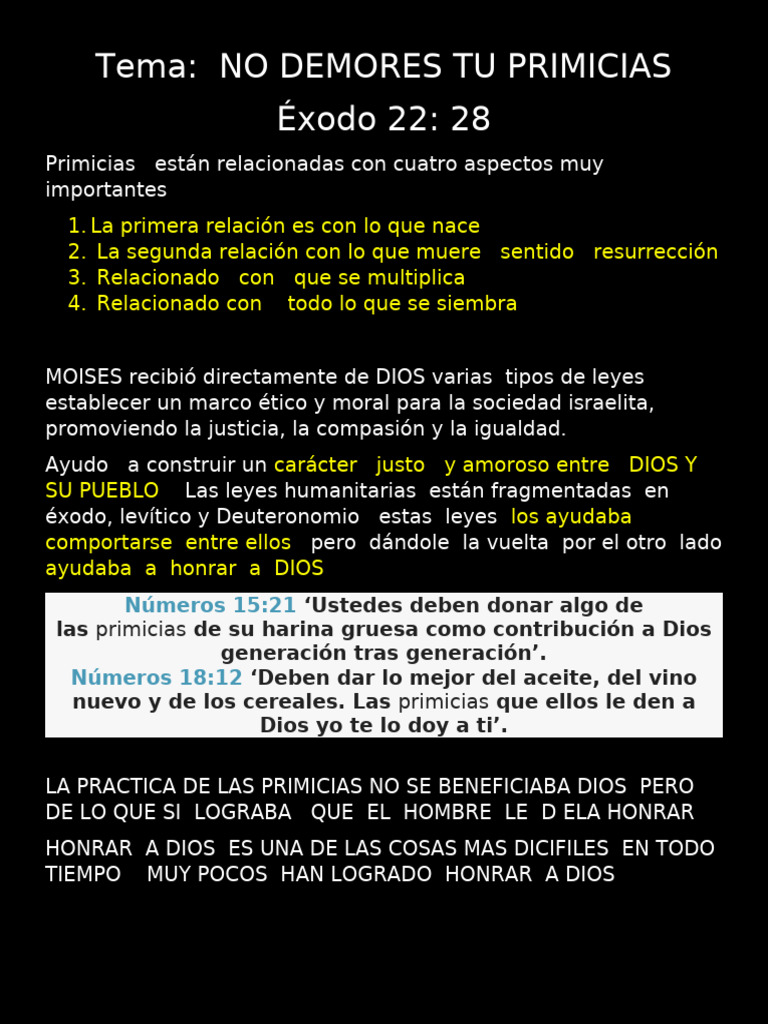 Primicias | PDF | Siembra | La resurrección de Jesús